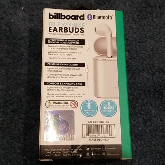 Billboard | Headphones | Billboard True Wireless Earbuds | Poshmark